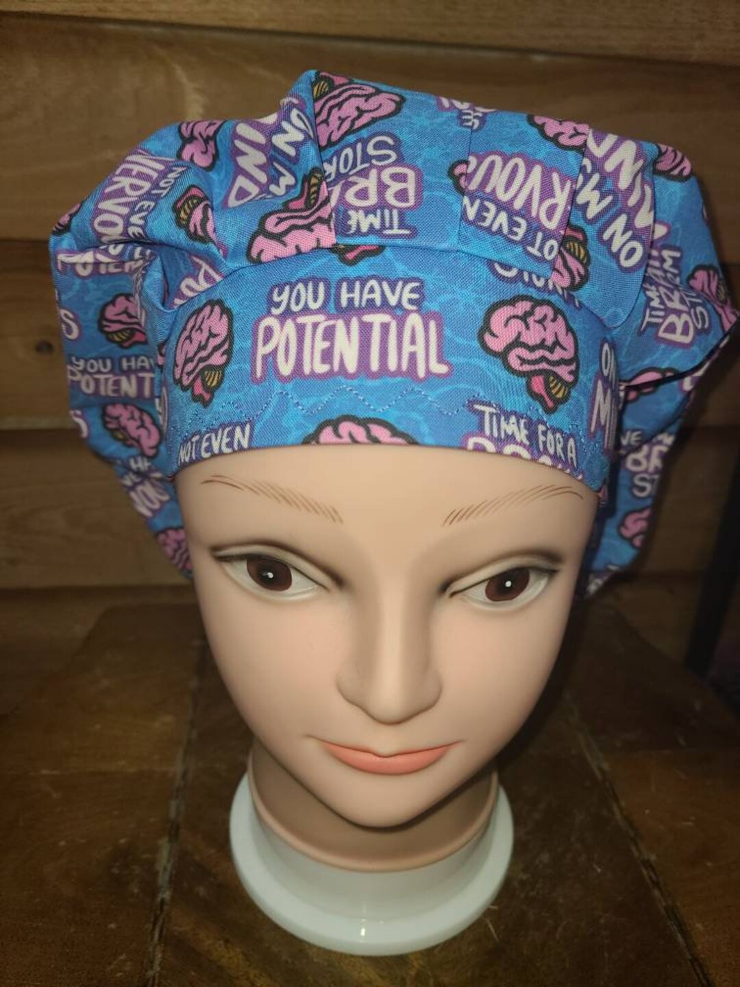 On My Mind, Brain Surgery Surgical Scrub Bouffant Hat - Etsy
