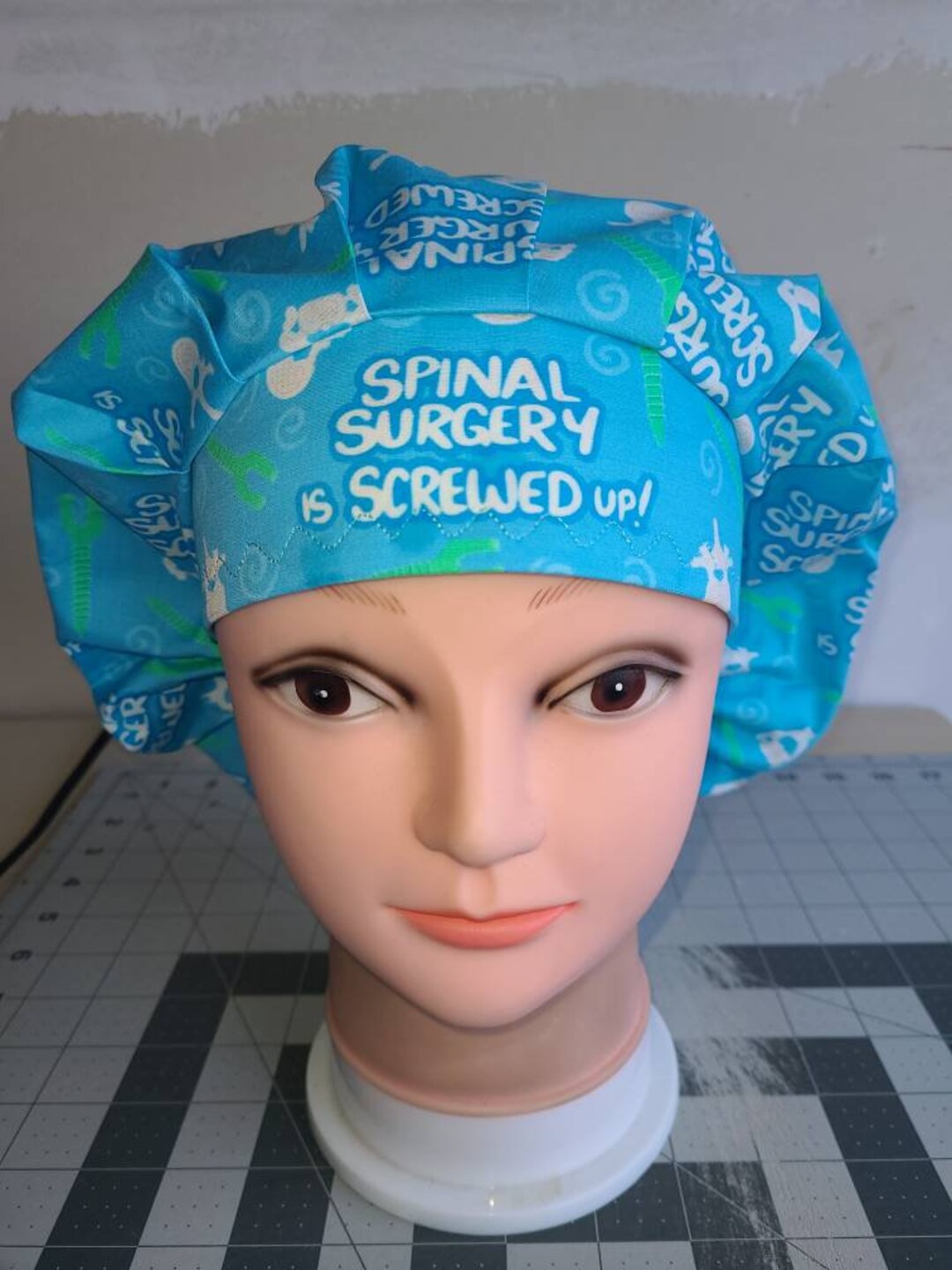Spinal Surgery is Screwed Up! Neurology Surgical Scrub Bouffant Hat - Etsy
