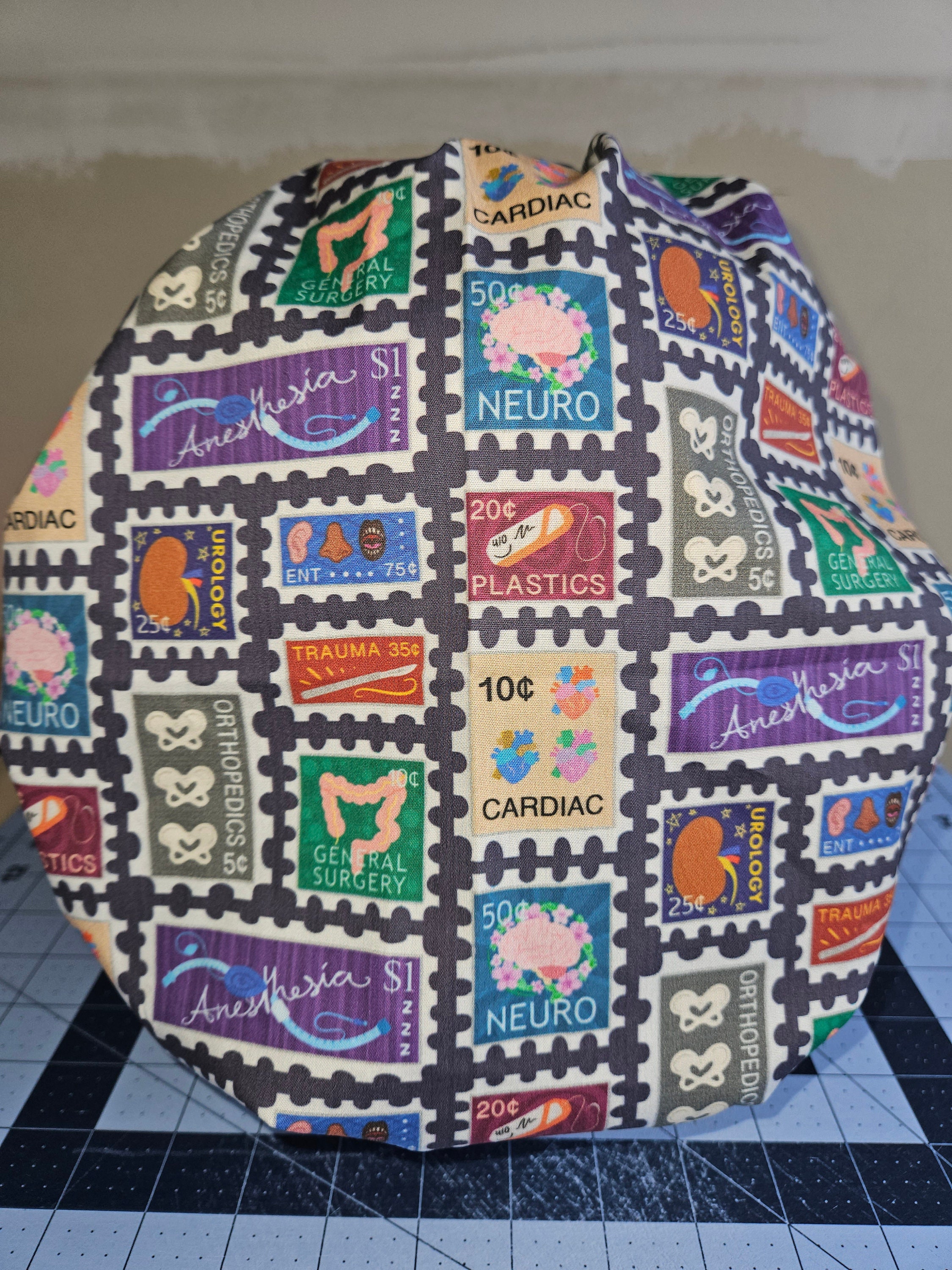 Surgery Stamps Surgical Scrub Bouffant Hat - Etsy