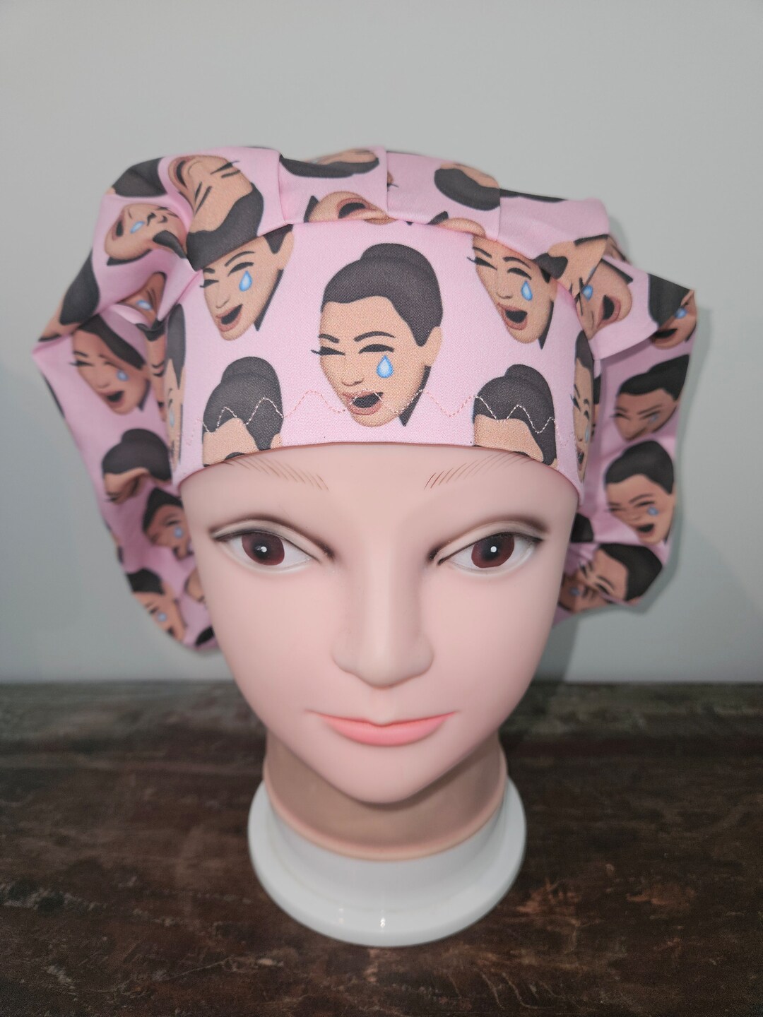 Cry Face Surgical Scrub Bouffant Hat - Etsy