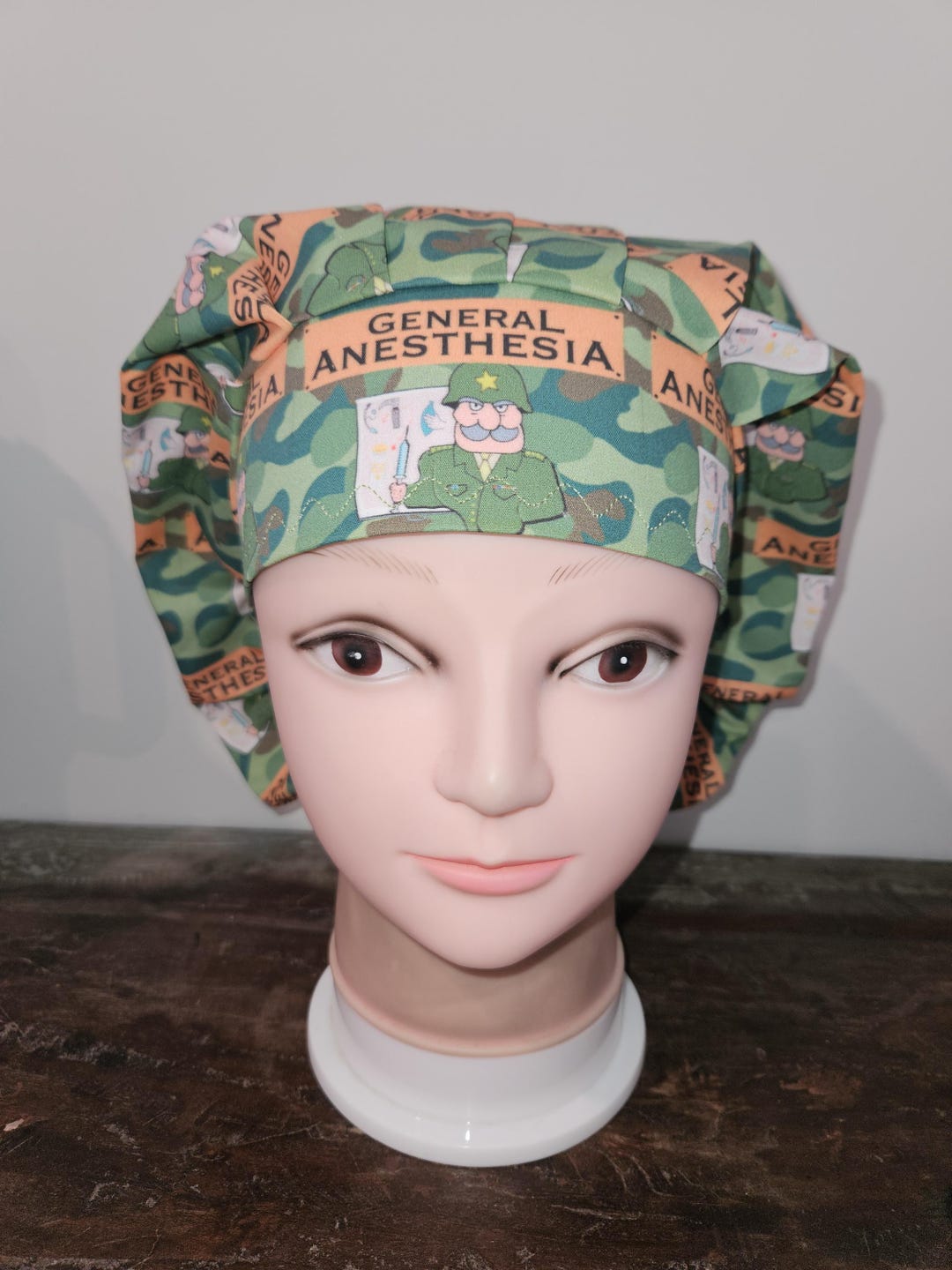 General Anesthesia Surgical Scrub Bouffant Hat - Etsy