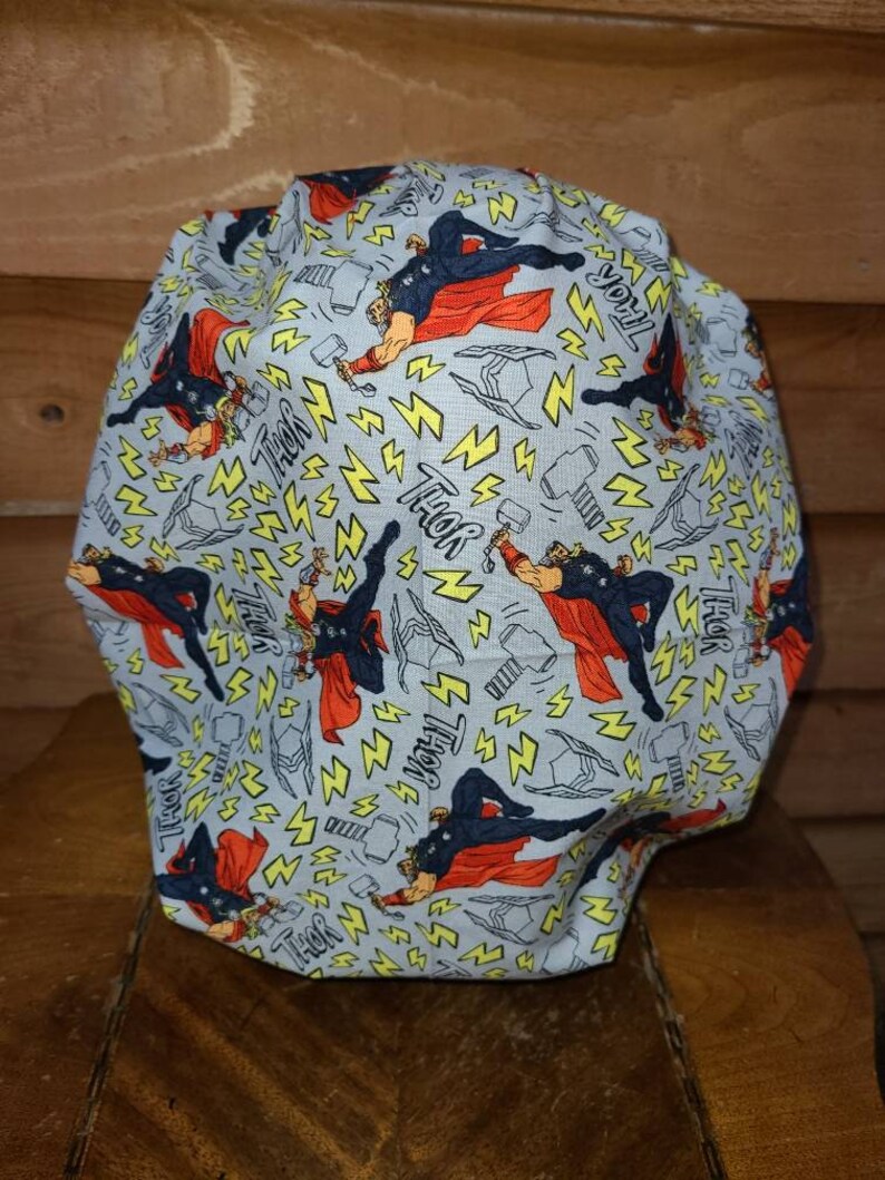 Superhero Surgical Scrub Bouffant Hat - Etsy