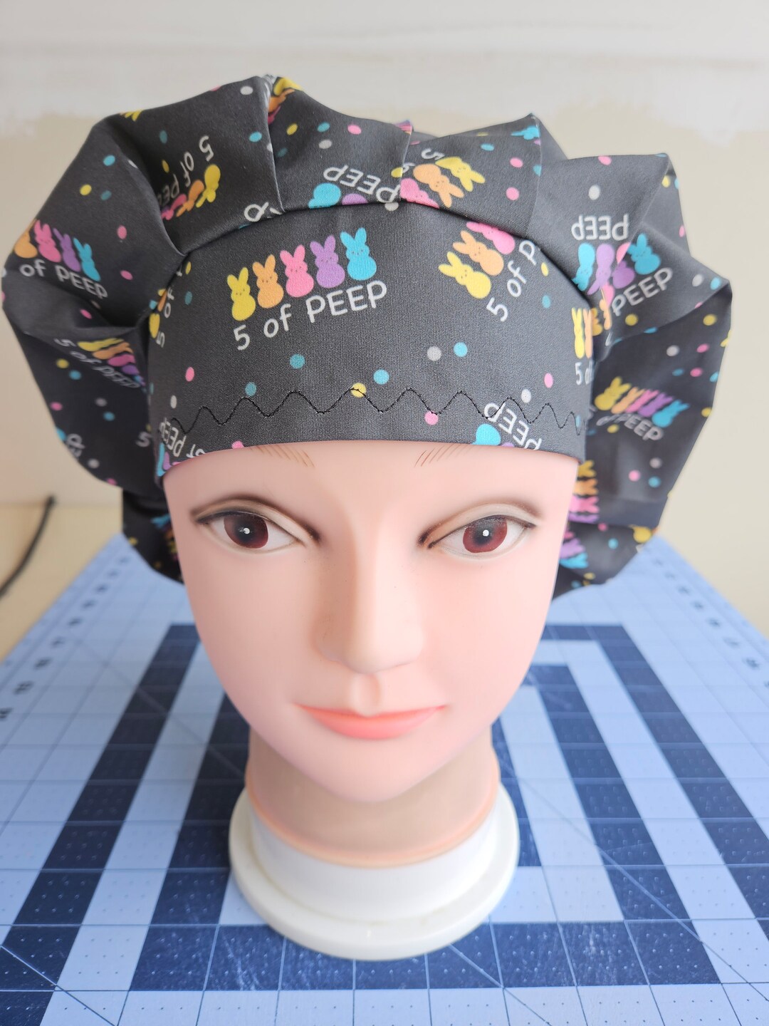 5 of PEEP Anesthesia Surgical Scrub Bouffant Hat - Etsy