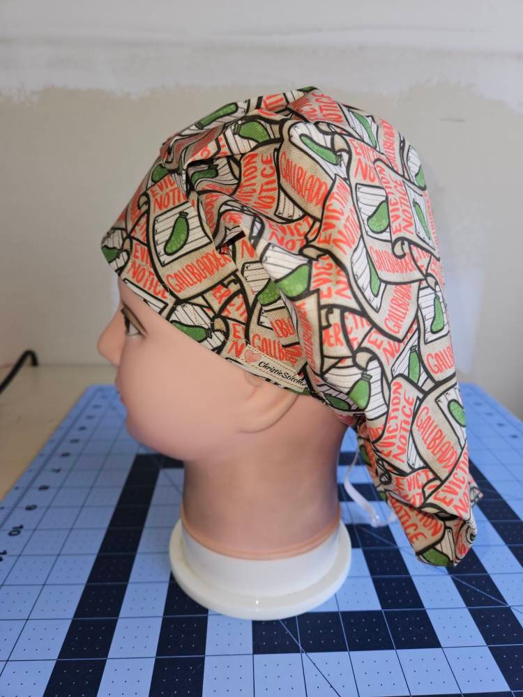 Gallbladder Eviction Notice Surgical Scrub Bouffant Hat - Etsy