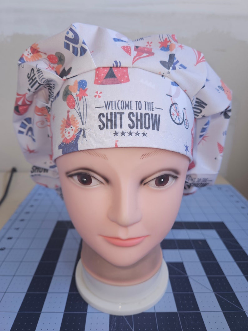 Welcome to the S*** Show! Surgical Scrub Bouffant Hat - Etsy