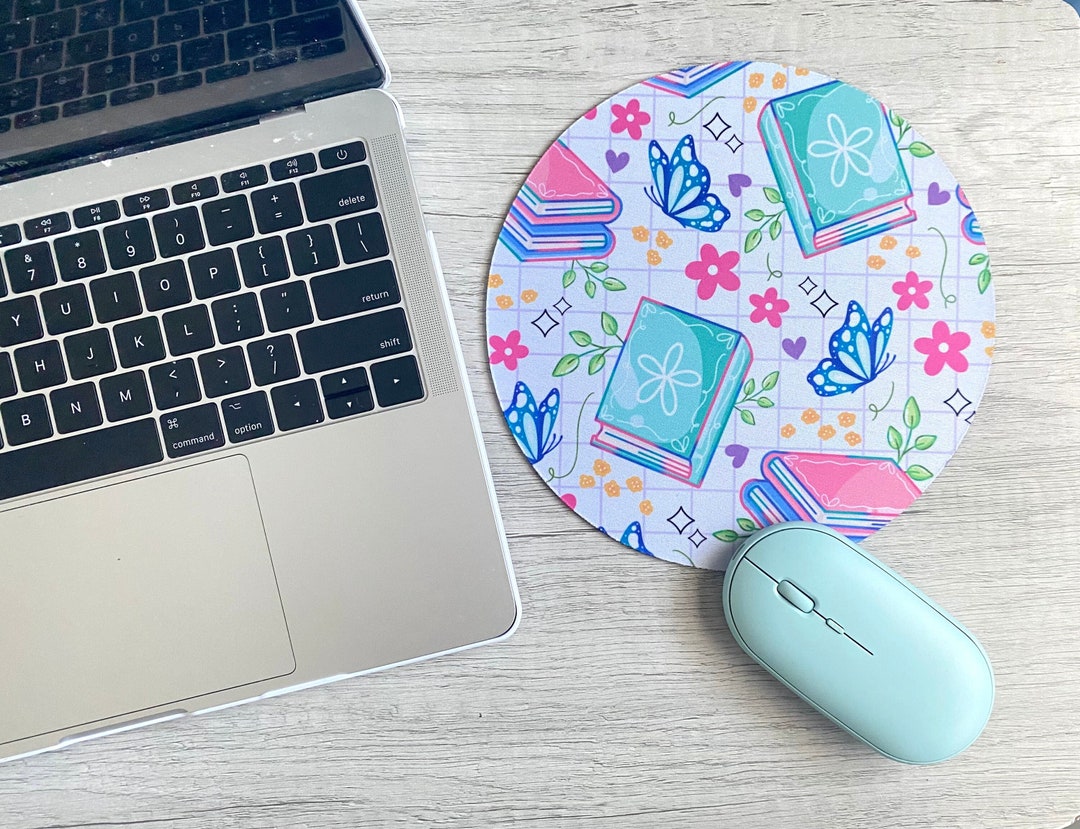 Bookish Butterflies Mousepad, Cute Mousepad, Cute Desk Accessories ...