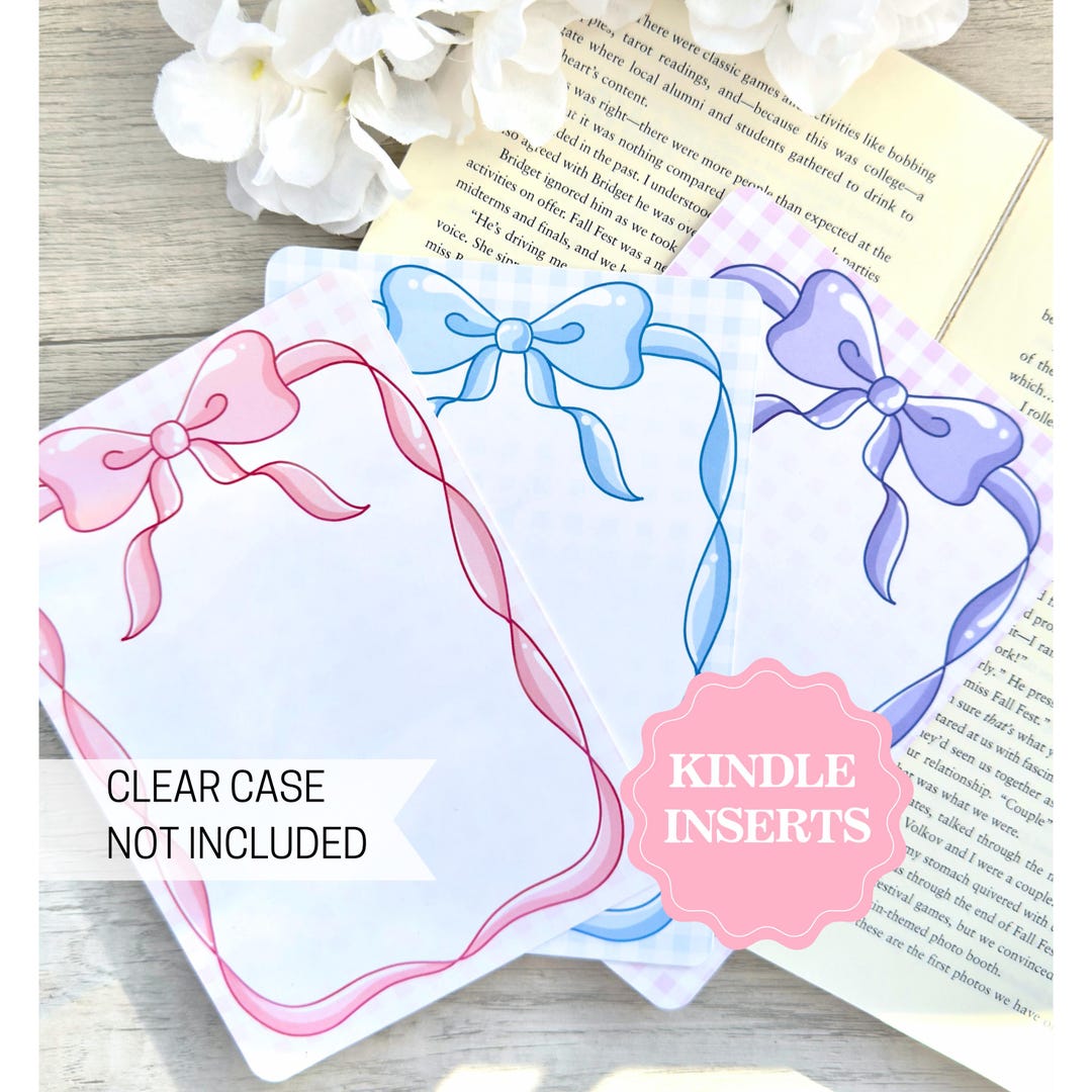 Bow Frame Kindle Insert: Vintage Style Cardstock Decor - Etsy UK