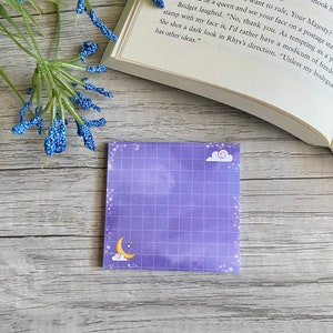 Celestial Moon Sticky Notes: Kawaii Stationery (3x3) - Etsy