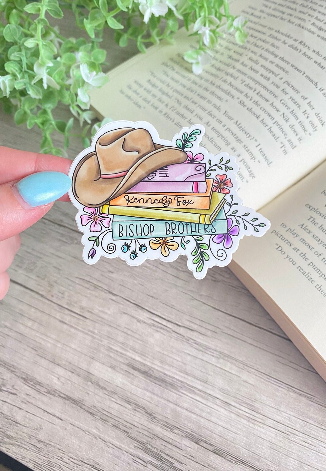 KF Sticker | Bookish Sticker | Book Sticker | Kennedy Fox | Romance ...
