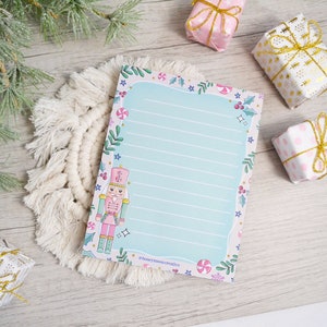 Pink Nutcracker Holiday Notepad 4.25 X 5.5 Notepad Cute Notepad ...