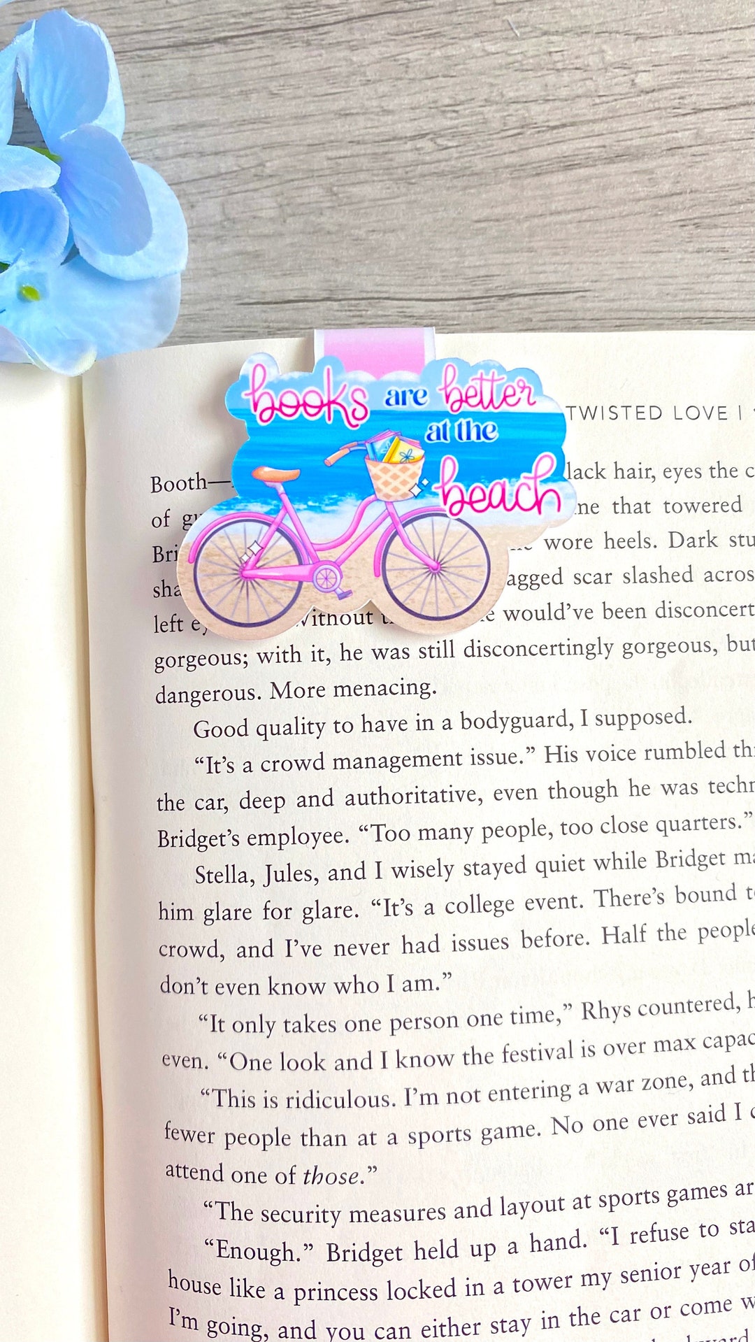 Beach Bike Ride Magnetic Bookmark | Bookmark | Magnetic Bookmark | Book ...