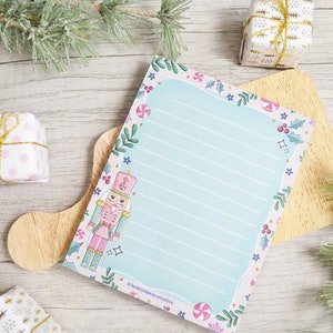 Pink Nutcracker Holiday Notepad, 4.25 X 5.5 Notepad, Cute Notepad, Christmas, Cute Memo Pad ...