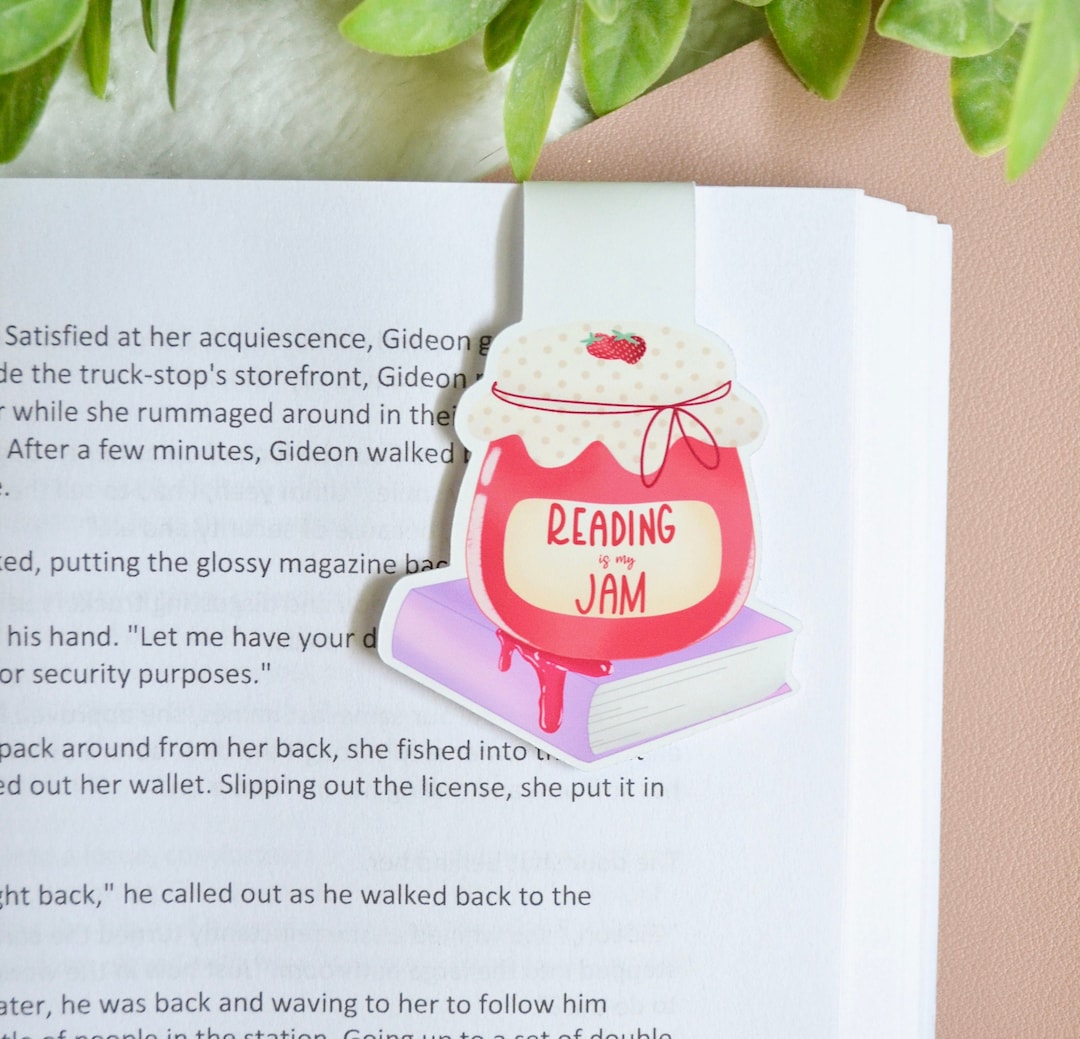 Reading is My Jam Magnetic Bookmark: Book Lover Gift - Etsy