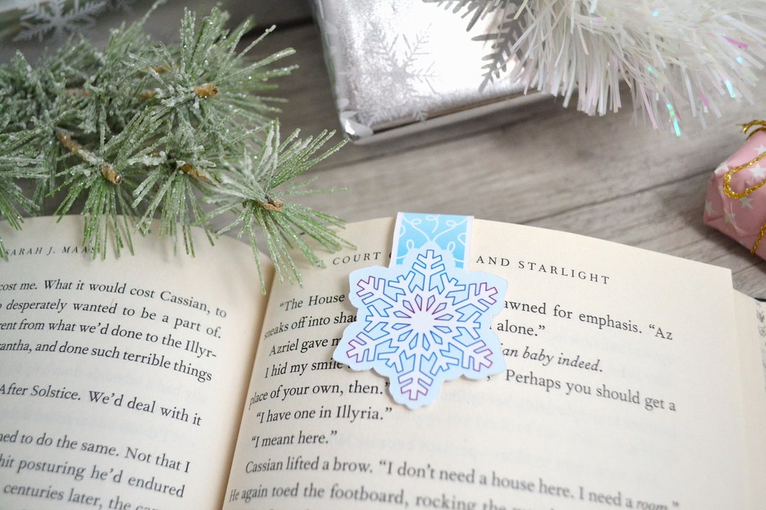 Snowflake Magnetic Bookmark | Winter Bookmark | Magnetic Bookmark ...
