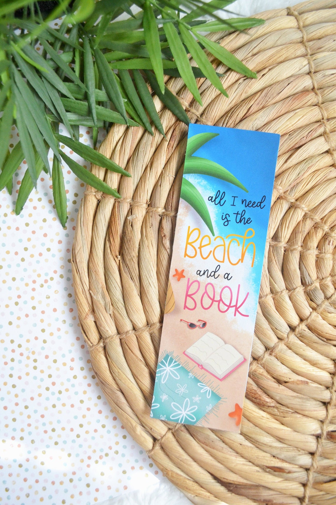 Beach Bookmark Summer Bookmark Beach Reader Cute | Etsy