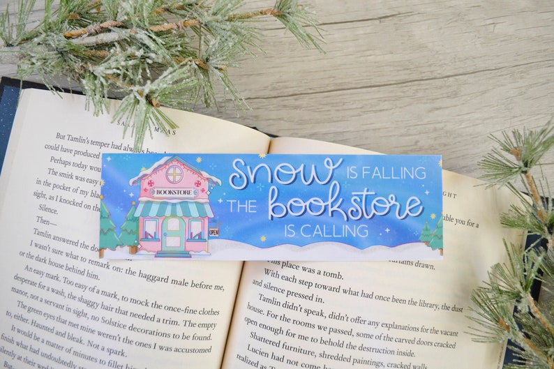 Winter Wonderland Bookmark: Kawaii Polar Bear, Cozy Read - Etsy