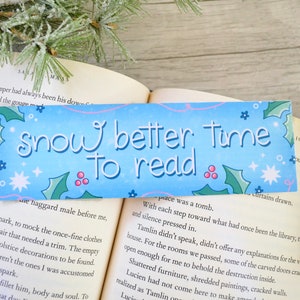 Winter Wonderland Bookmark: Kawaii Polar Bear, Cozy Read - Etsy