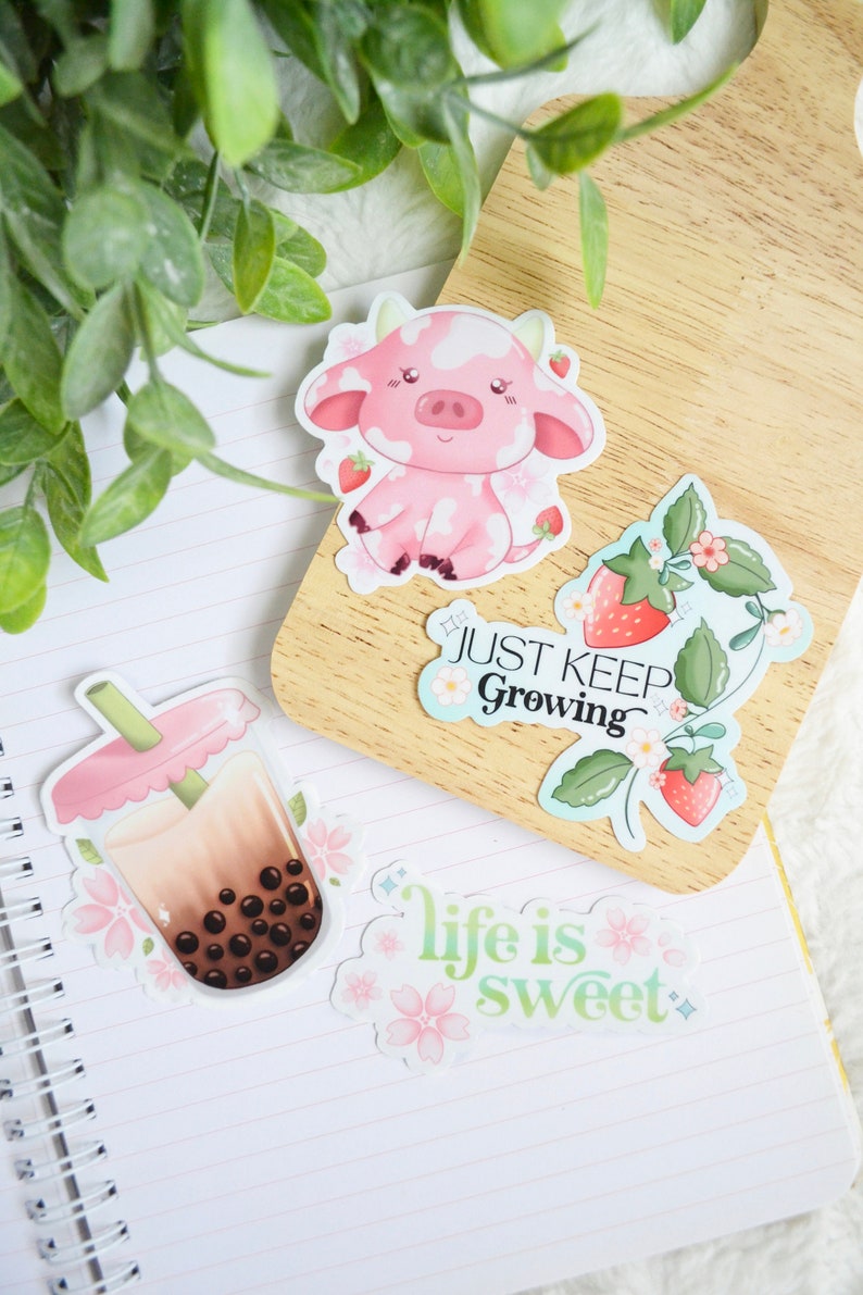 Keep Growing Sticker| Positivity Stickers | Growth Stickers | Cute ...