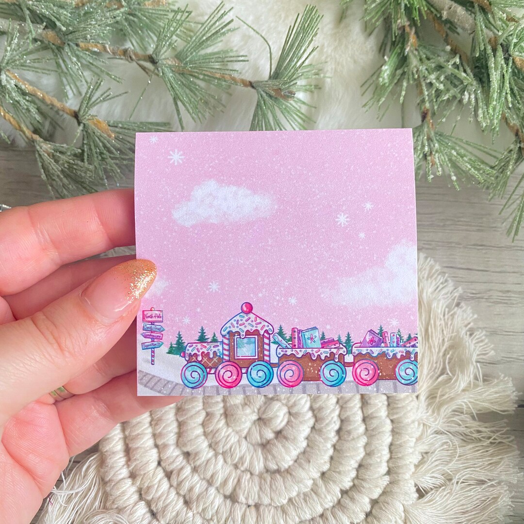 Gingerbread Train Sticky Notes | 3x3 Sticky Notes, Cute Notepad ...