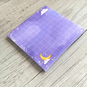 Celestial Moon Sticky Notes: Kawaii Stationery (3x3) - Etsy