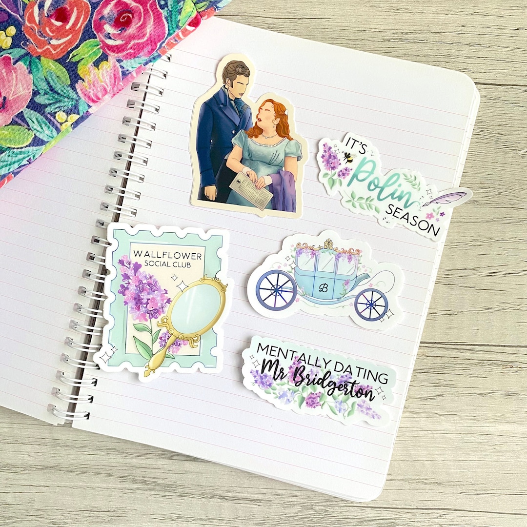 Bridgerton Season 3 Polin Sticker Set, Kindle Stickers, Bridgerton ...