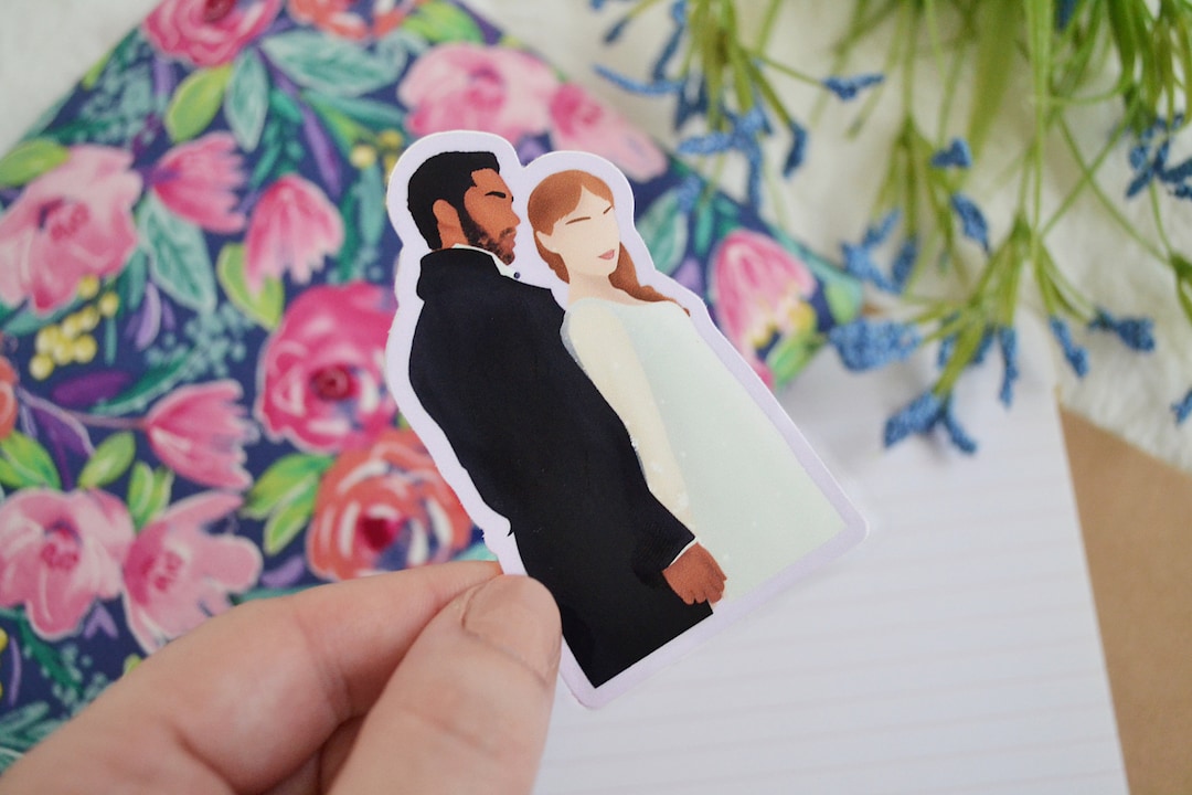 Daphne & Simon Bridgerton Sticker | Portrait Sticker | Book Sticker ...