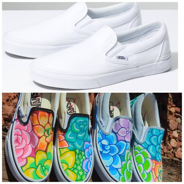 Painted Vans Shoes - Etsy