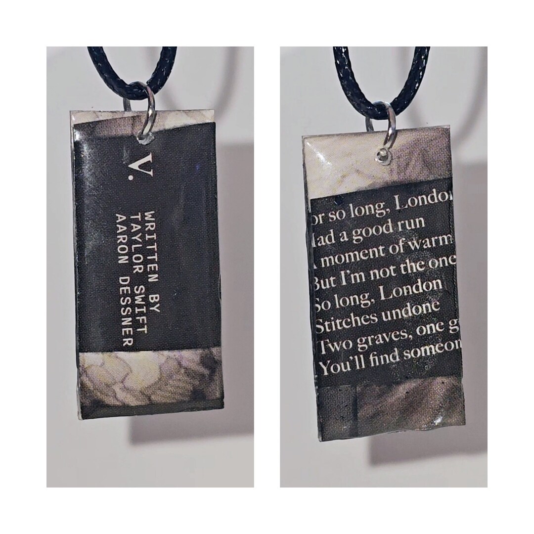 TTPD Track 5 so Long London Collage Necklace - Etsy