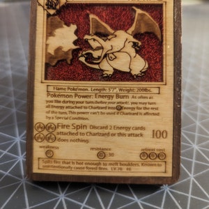 Charizard Pokemon Card - Etsy
