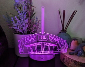 Light the Beam Sacramento Kings Acrylic Sign With LED Base, Version 3 ...