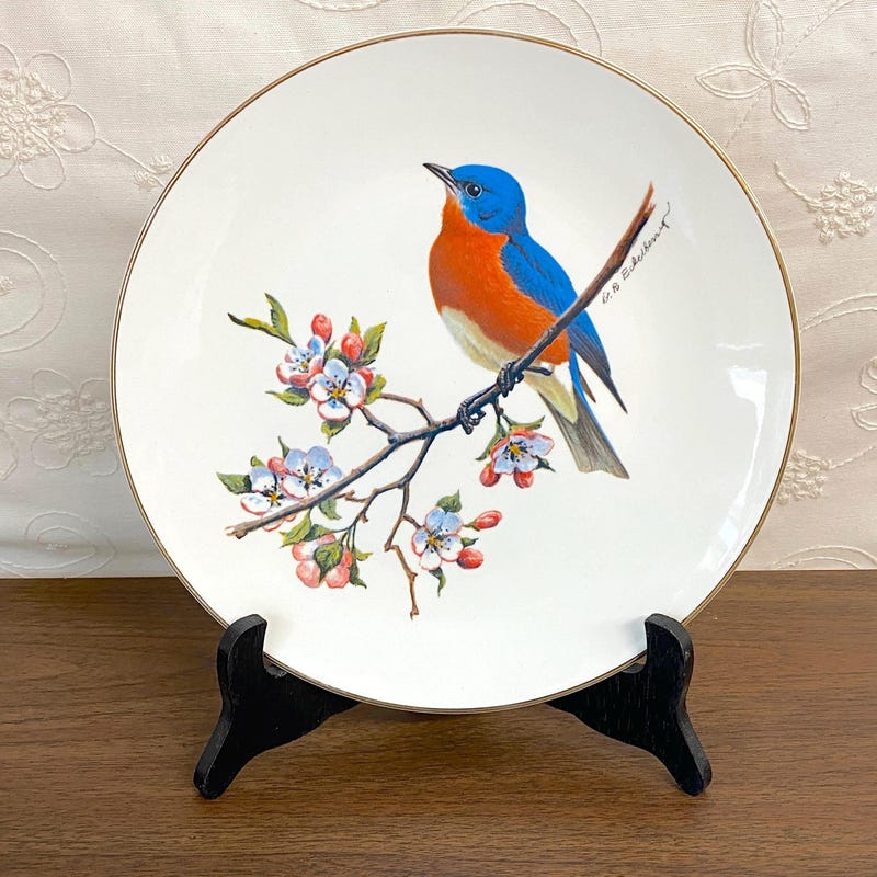 Bluebird Plate - Etsy