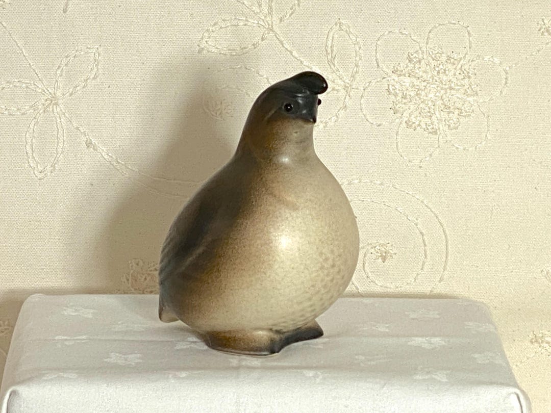 Vintage Hagen-renaker Brown Quail Figurine Male Quail California ...