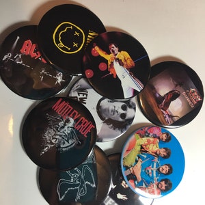 Rock N Roll Buttons, Buttons, Rock Pins, Rock Pin Backs, Pin Backs ...