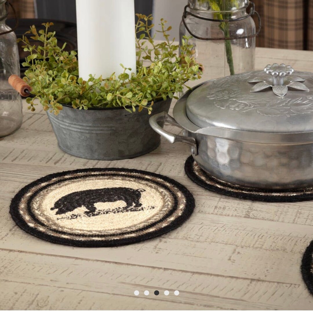 Jute Braided Trivet, Trivet, Candle Mat, Braided Trivet, Jute Trivet - Etsy