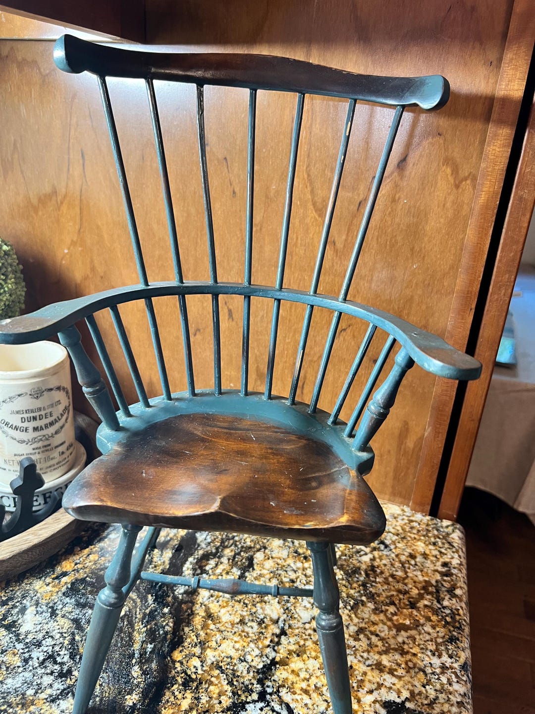 Windsor Comb Back Miniature Chair, Doll Chair, Small Chair, Colonial ...