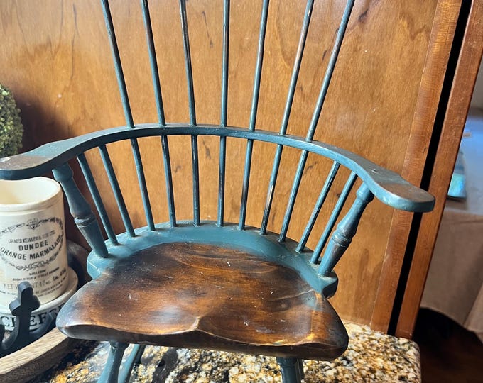 Windsor Comb Back Miniature Chair, Doll Chair, Small Chair, Colonial ...