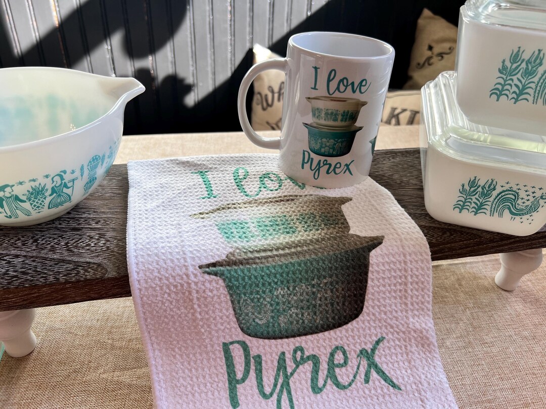 Pyrex Towel, Pyrex Butterprint, Pyrex Gooseberry, I Love Pyrex, Kitchen Towel, Pyrex Snowflake ...