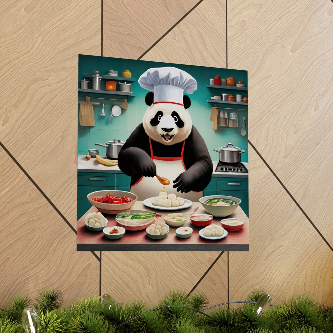 Panda Wall Decor, Funny Panda, Panda Home Decor, Animal Decor, Panda ...