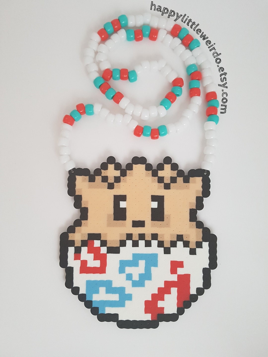Togepi Pokemon Perler Rave Festival Kandi Necklace - Etsy