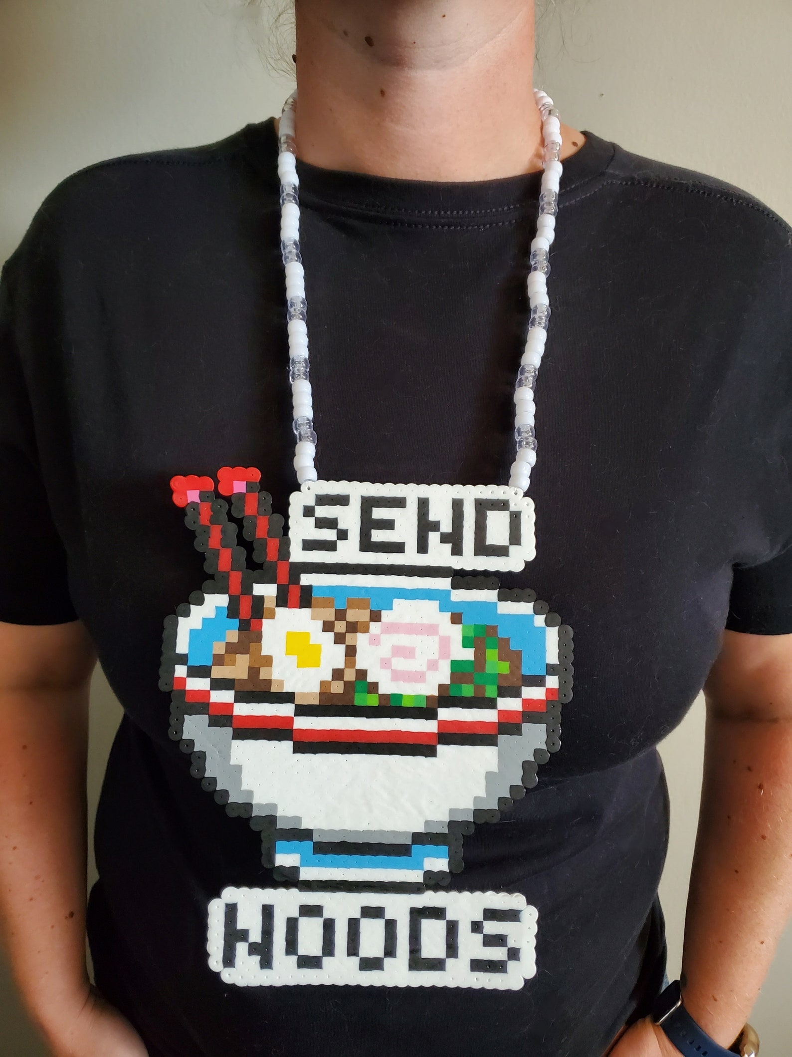 Send Noods Ramen Perler Bead Kandi Rave Necklace - Etsy Canada