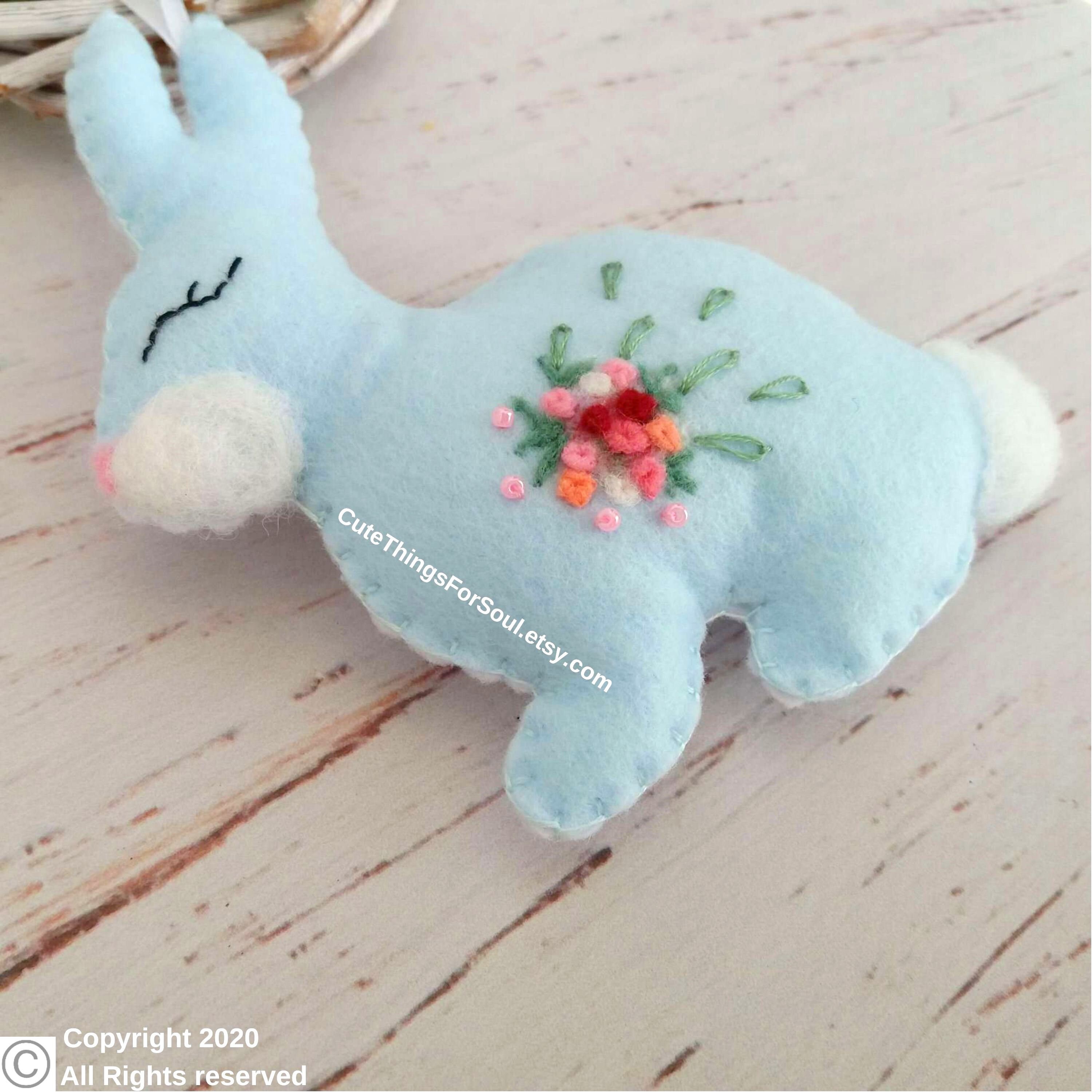 Ukraine Shop Personalized Pink Bunny Ornament Spring Bunny - Etsy