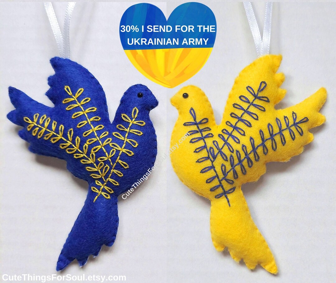 Ukraine Shop Ukrainian Seller Personalized Blue and Yellow Peace for ...