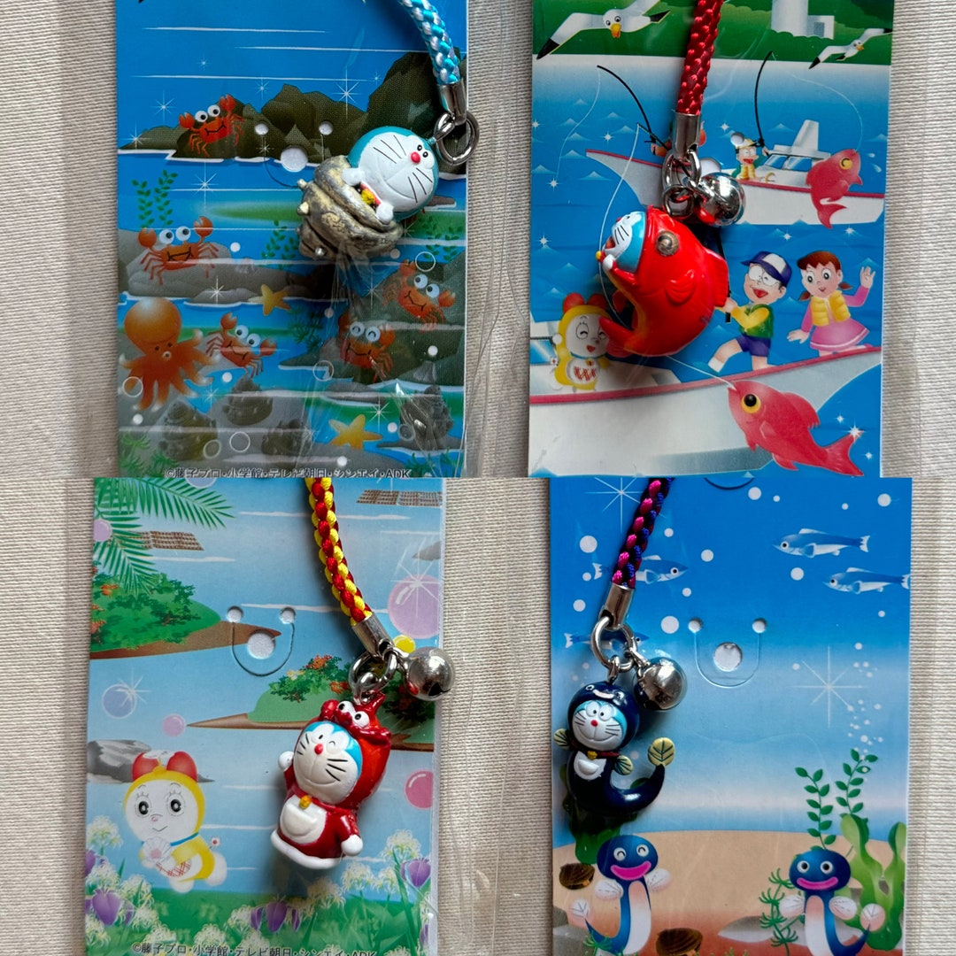 Doraemon Vintage Gotochi Sea Creatures Charm Strap - Etsy