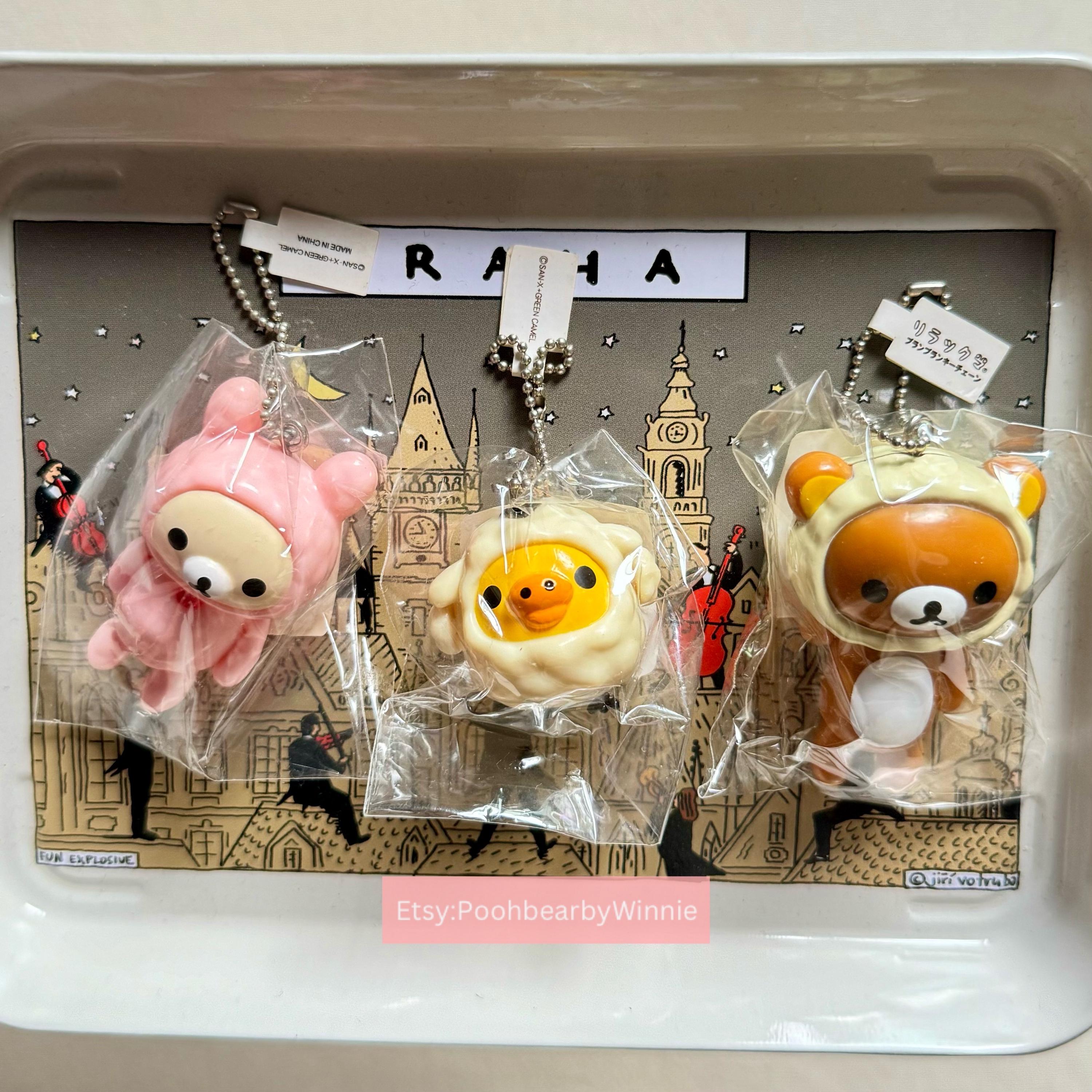 Rilakkuma Kawaii Japanese Rare Mini Trinket Charm Keychain - Etsy
