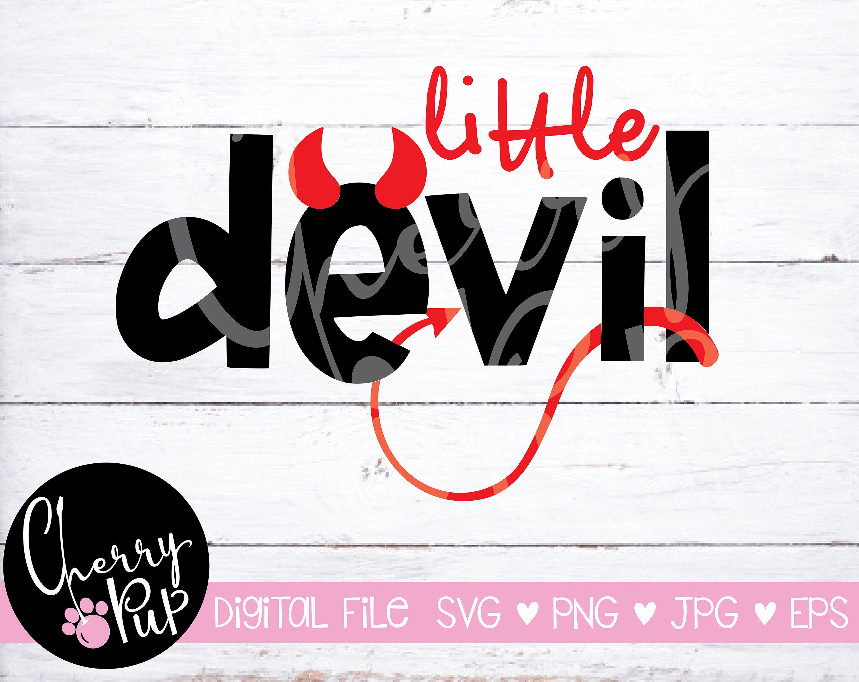 Little Devil Dog Bandana SVG SVG Files For Cricut Png Files | Etsy