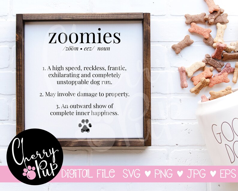 Zoomies Cricut Svg Files Png Files Dog Printable Instant | Etsy
