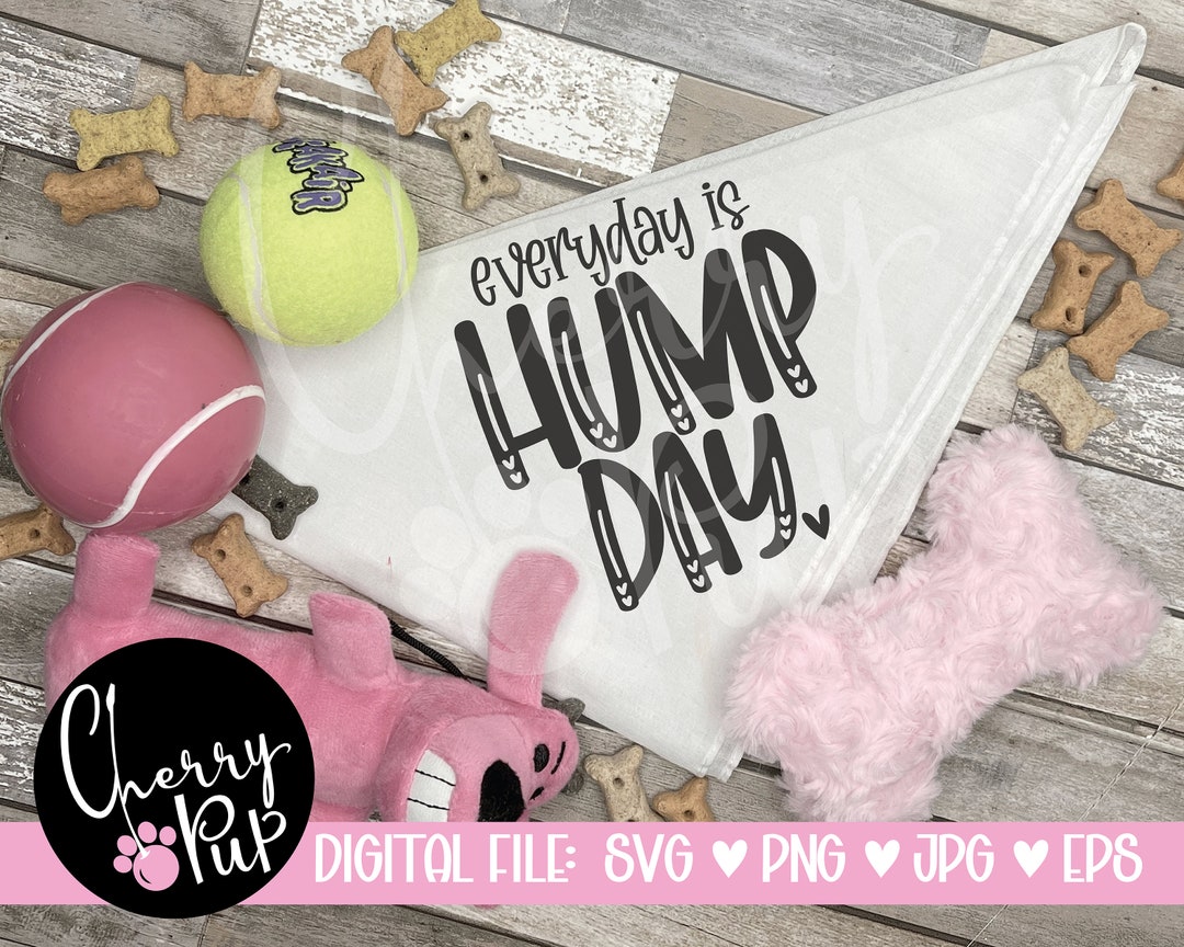 Everyday is Hump Day SVG for Dog Bandana, Funny SVG for Dog Shirt ...