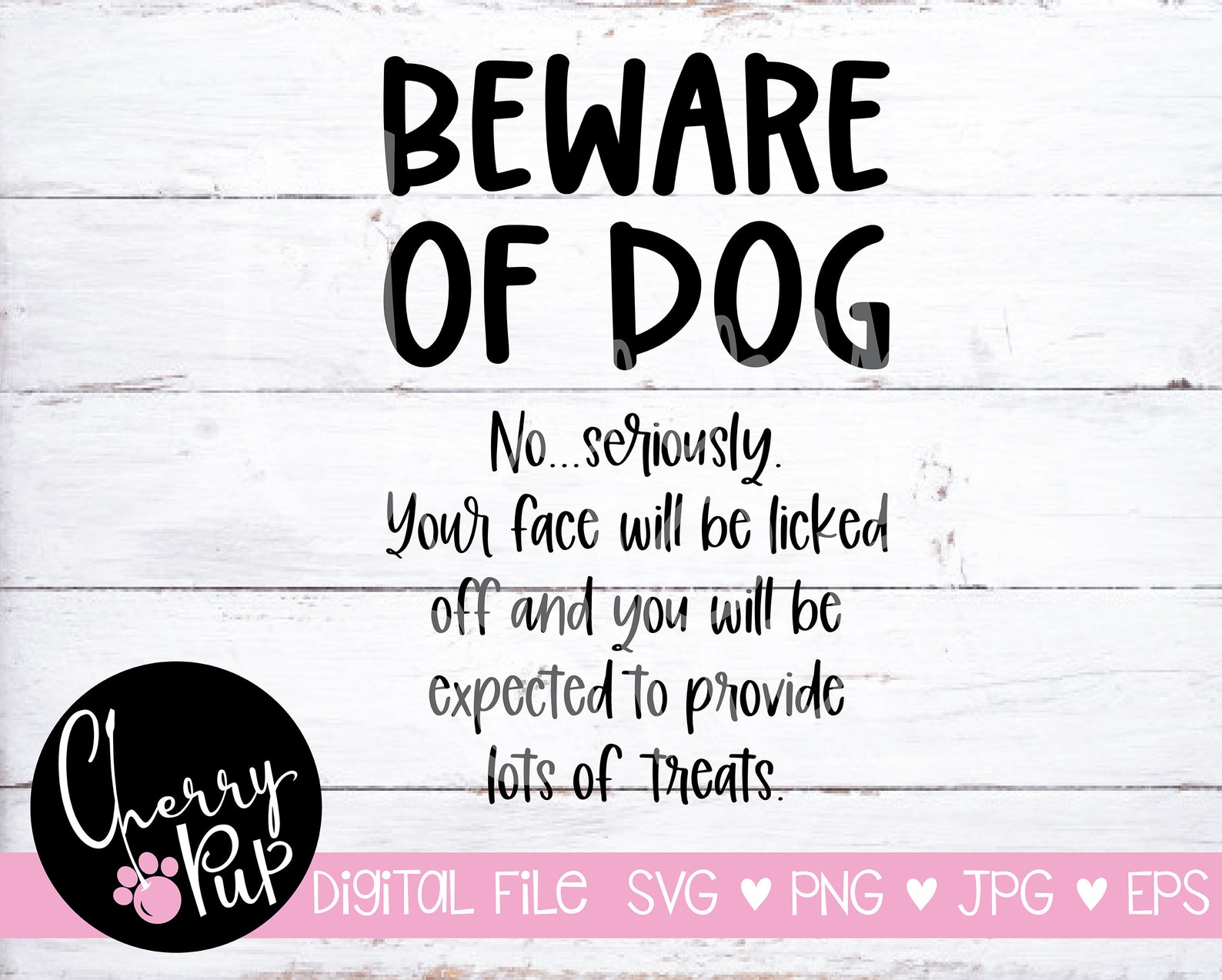 Beware of Dog Digital Download, Printable Dog Art, Instant Download ...
