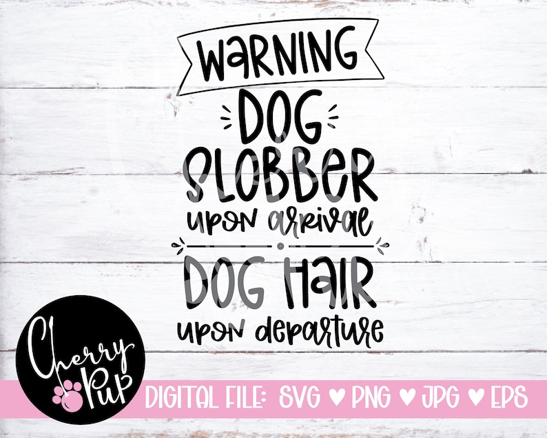 Funny Dog Warning Sign Svg, Instant Digital Download, Printable Dog ...