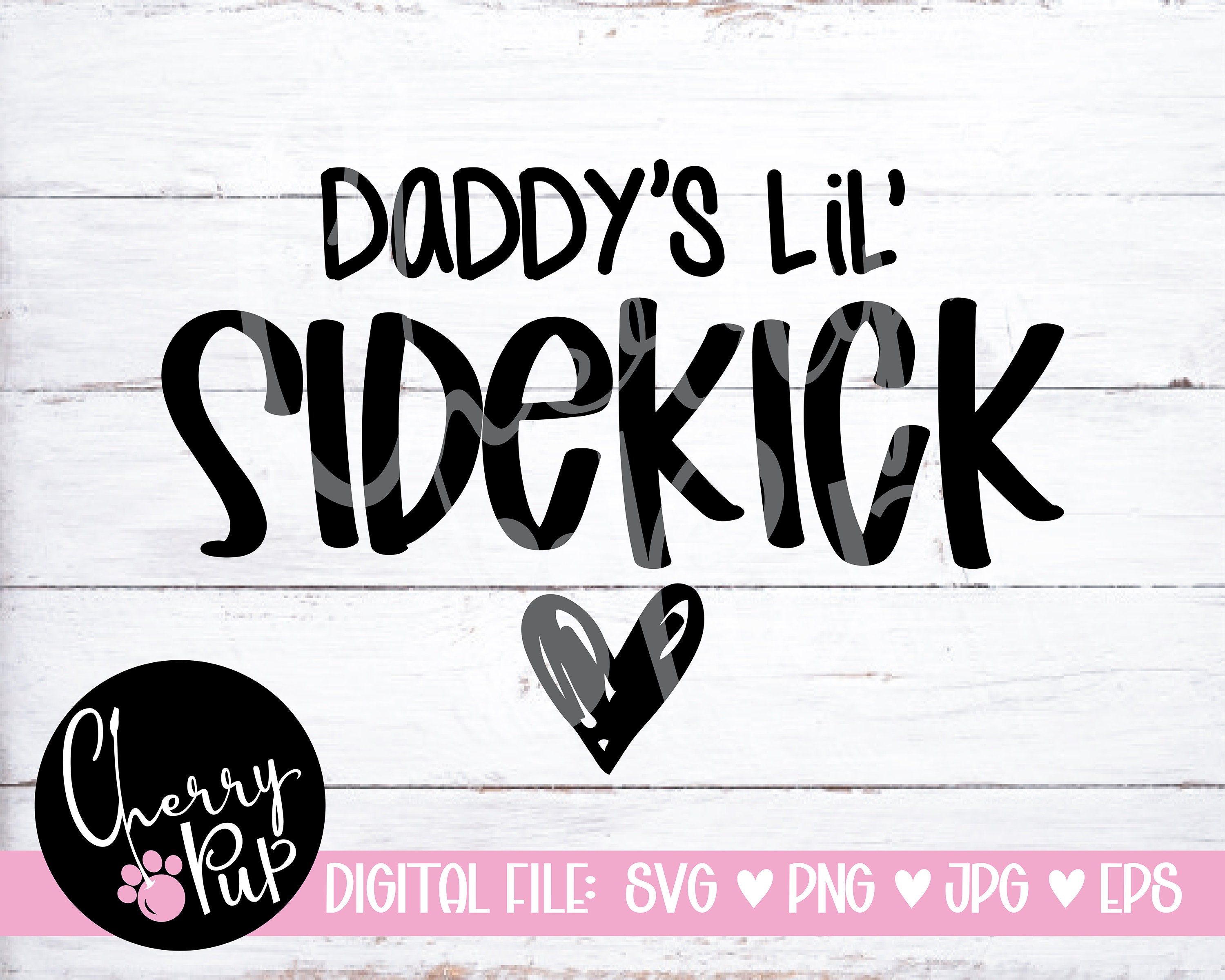 Daddys Lil Sidekick Dog Bandana SVG Digital Download Cricut - Etsy